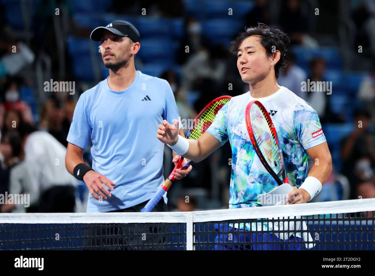 Ariake Coliseum, Tokyo, Japan. 18th Oct, 2023. Ben Mclachlan & Yoshihito Nishioka (JPN), OCTOBER ...