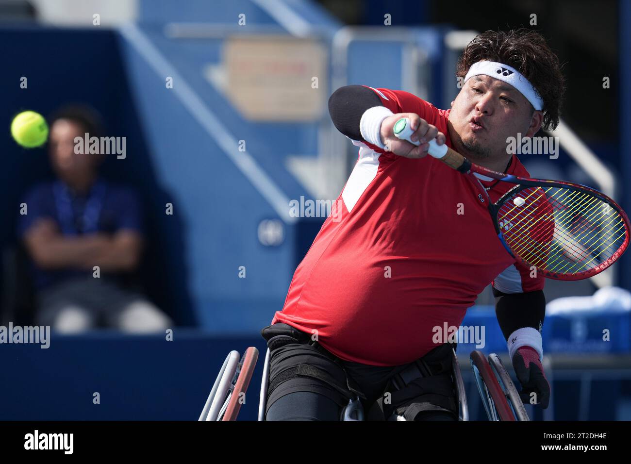 Ariake Coliseum, Tokyo, Japan. 19th Oct, 2023. Kohei Suzuki (JPN), OCTOBER 19, 2023 - Tennis ...