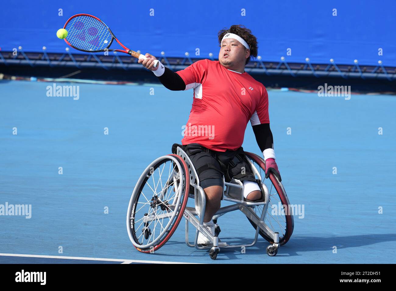 Ariake Coliseum, Tokyo, Japan. 19th Oct, 2023. Kohei Suzuki (JPN), OCTOBER 19, 2023 - Tennis ...
