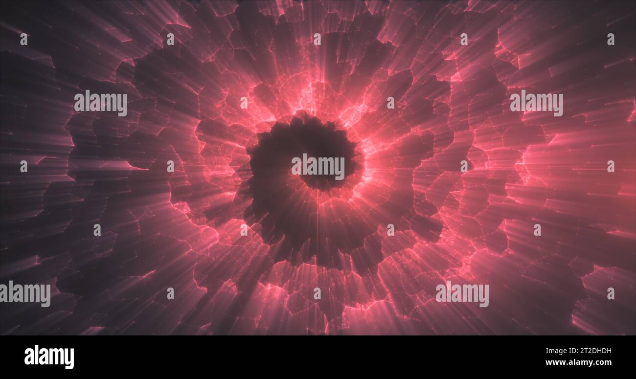 Abstract red energy magical glowing spiral swirl tunnel background ...