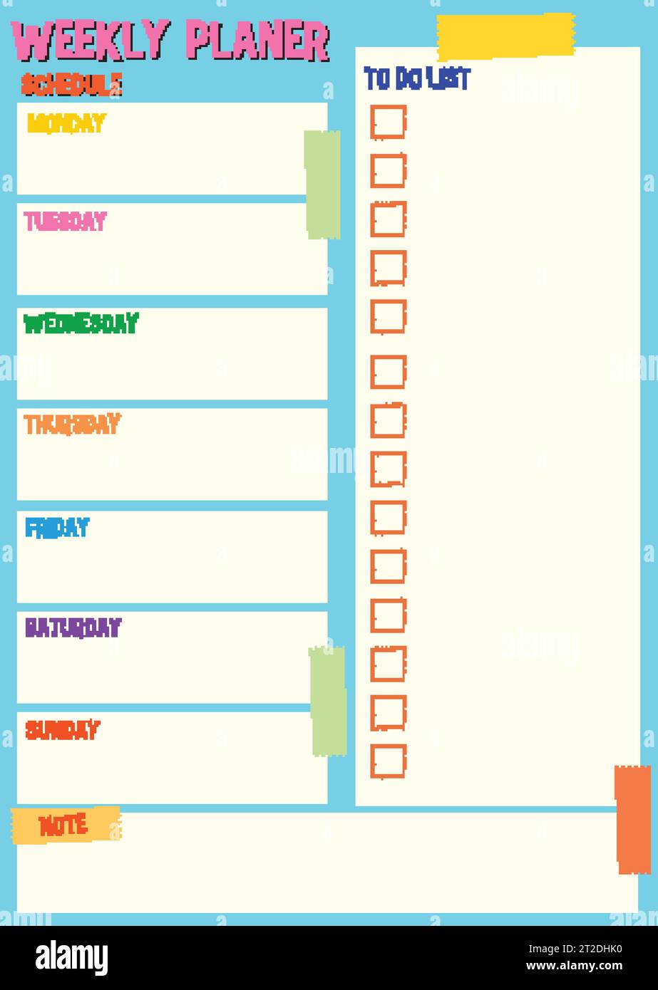 A vibrant vector cartoon illustration style template for organizing ...