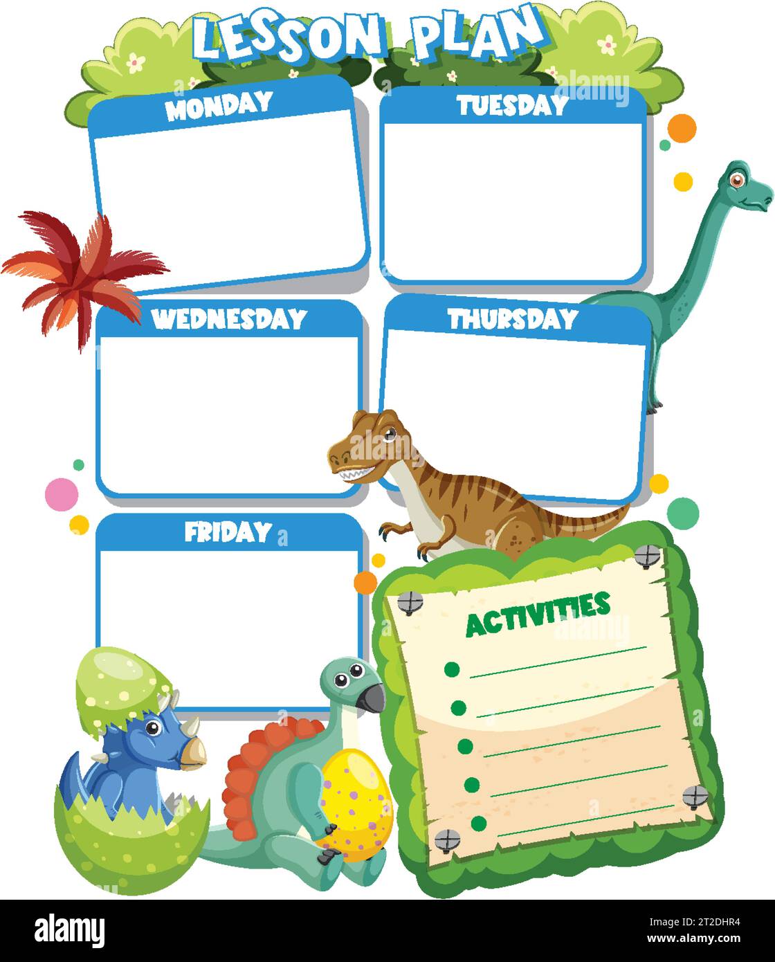 Fun and educational lesson plan with adorable dinosaur decorations ...