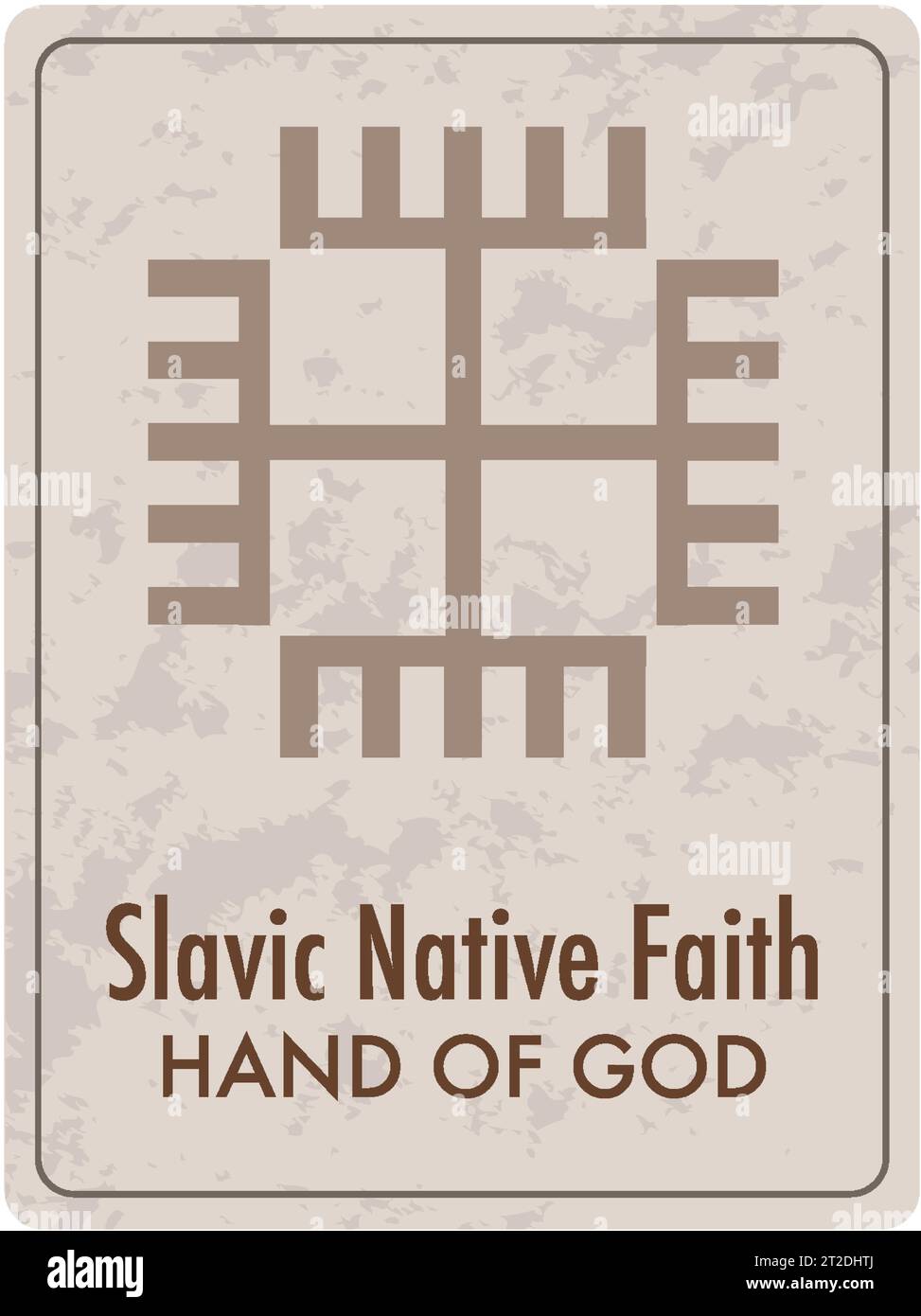 Vector illustration of a card symbolizing the ethnic Slavic Native ...