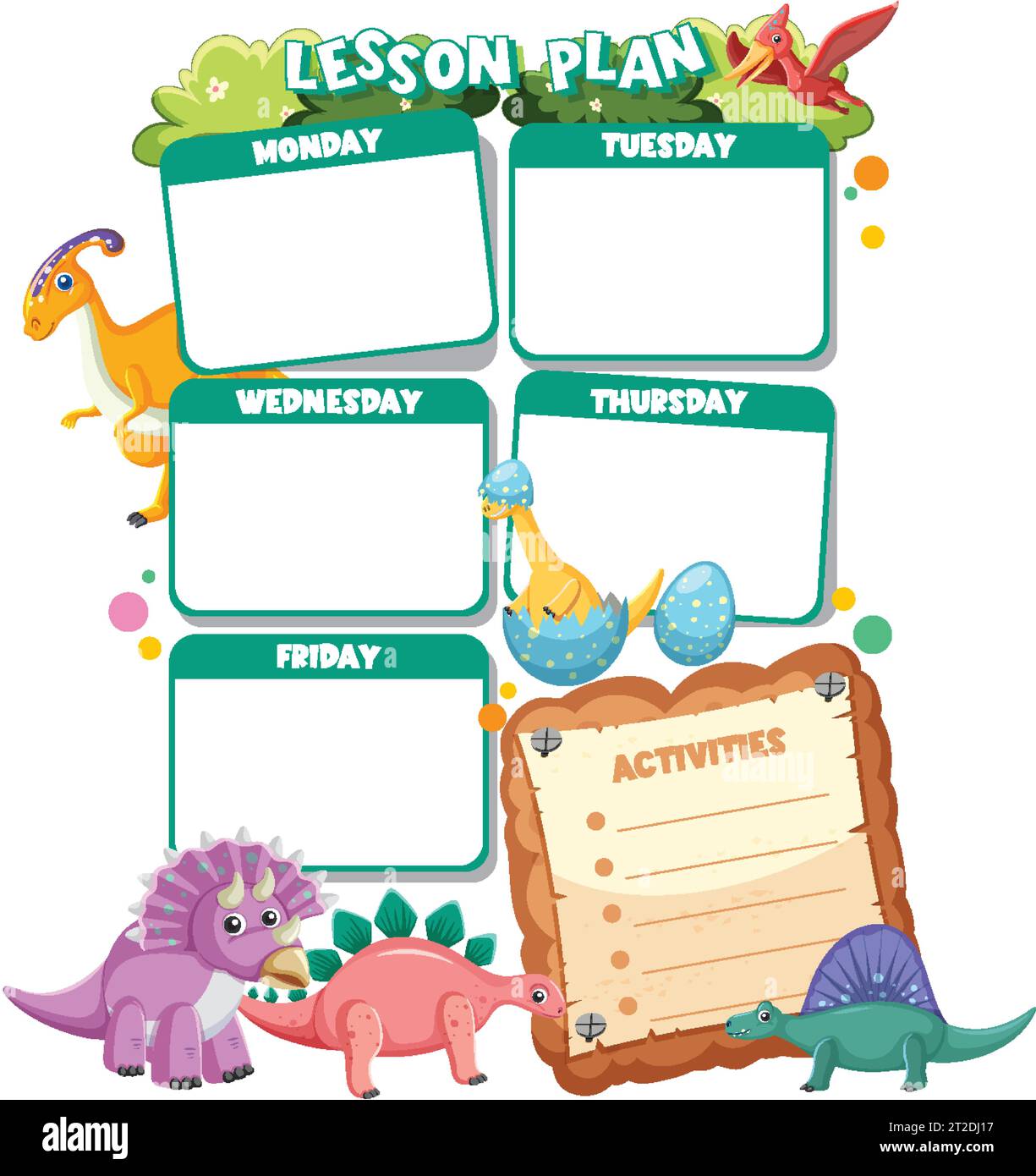 Fun and educational lesson plan with adorable dinosaur decorations ...