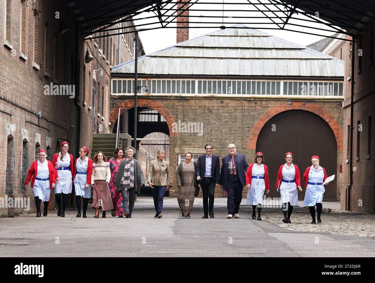 File photo dated 27/04/23 of Call The Midwife cast members, Laura Main ...