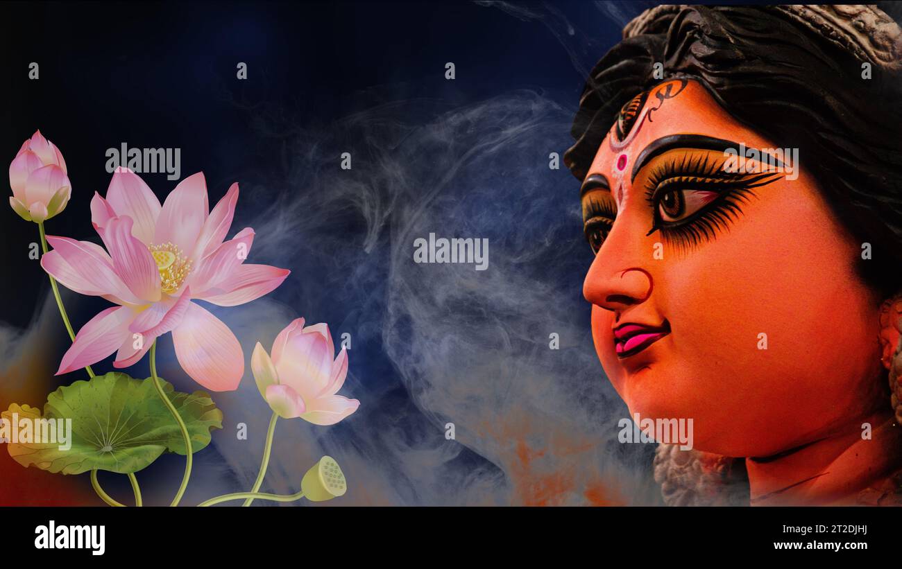 happy Durga puja advertisement, Kolkata durga puja, Navaratri, Dussehra ...