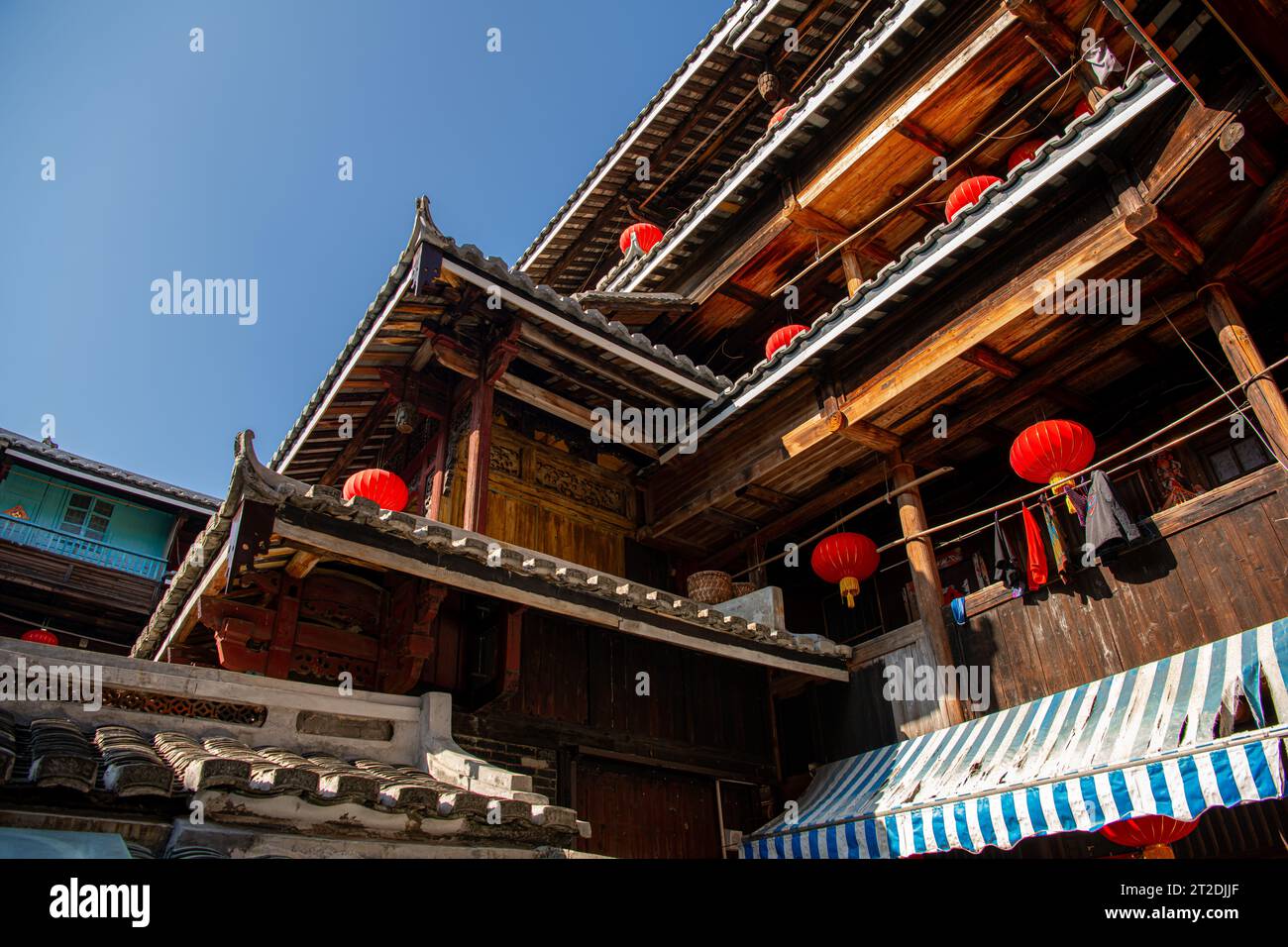 Hekeng Tulou Cluster in the early morning. Tulou is the unique ...