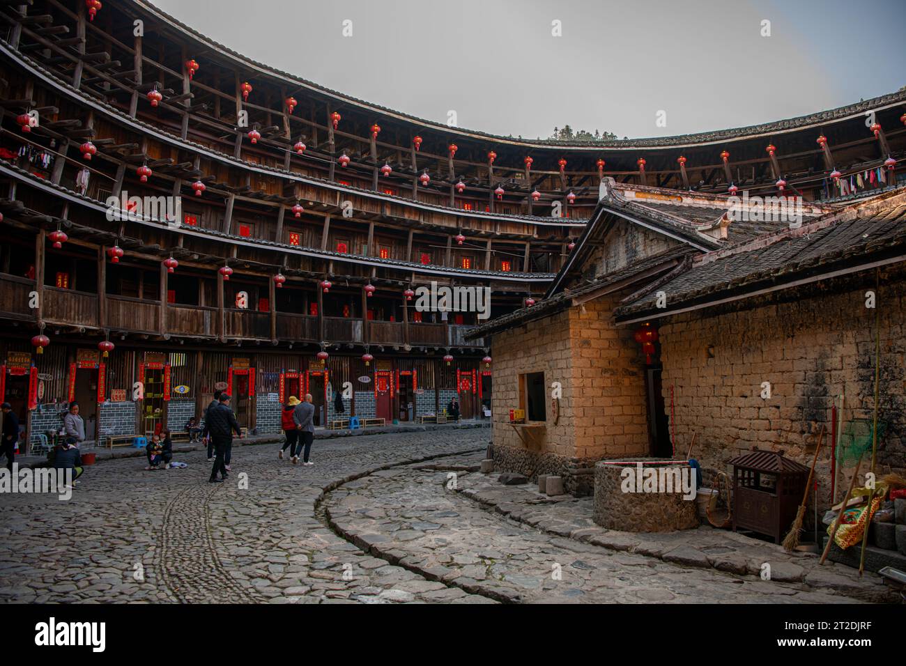 TULOU CLUSTER, FUJIAN, CHINA. FEBRUARY 17th, 2021: Tulou, Fujian ...