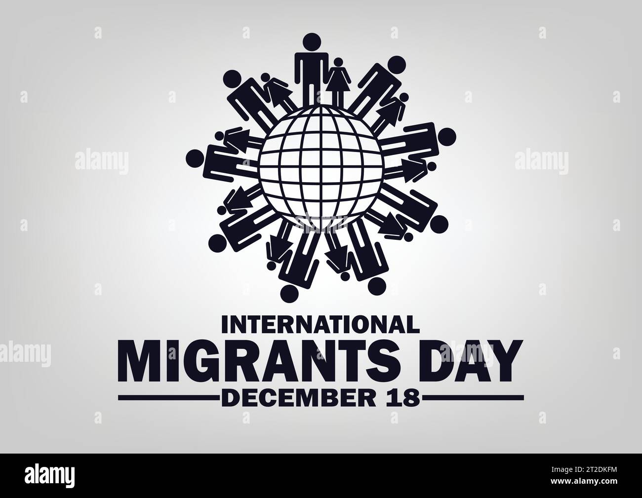 International Migrants Day Vector illustration. December 18. Holiday concept. Template for ...