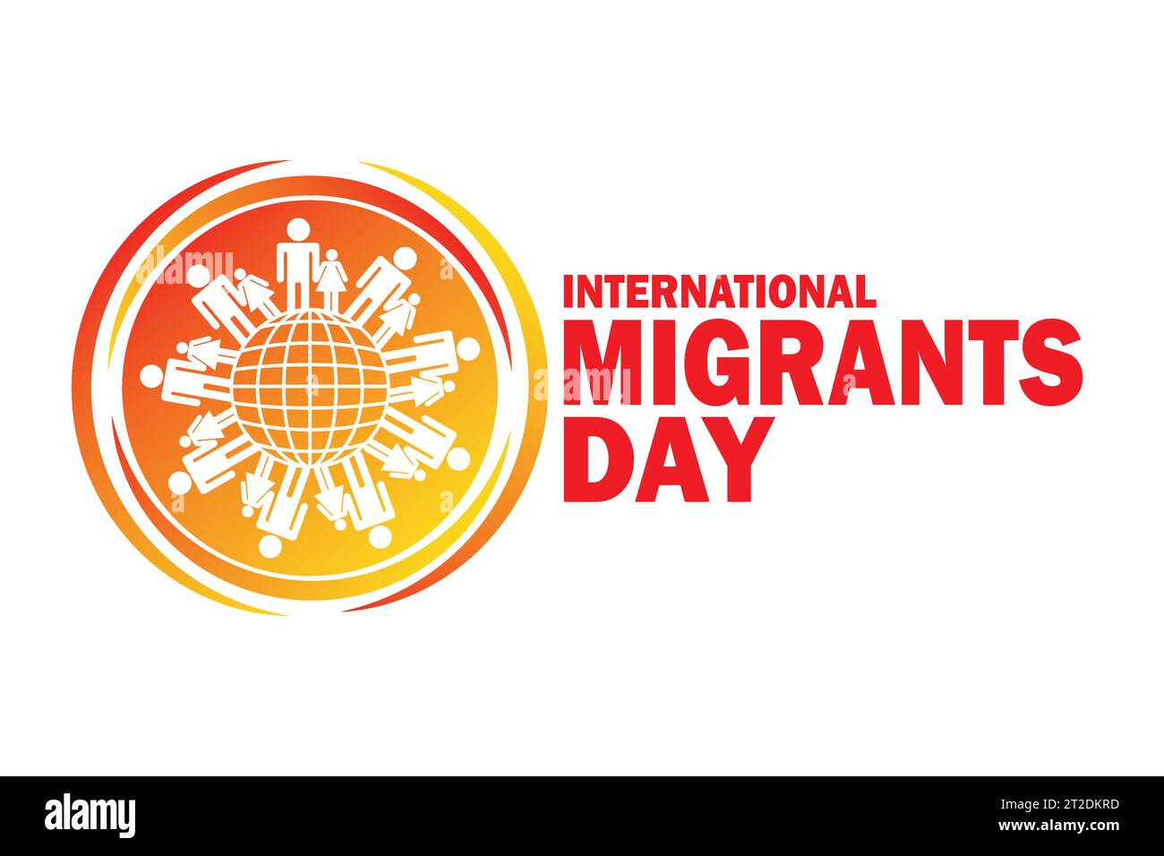 International Migrants Day. Vector illustration. Suitable for greeting ...