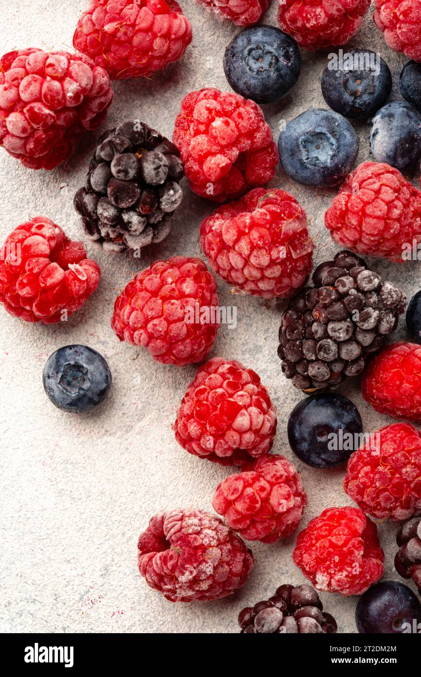 Mix different frozen berries hi-res stock photography and images - Alamy