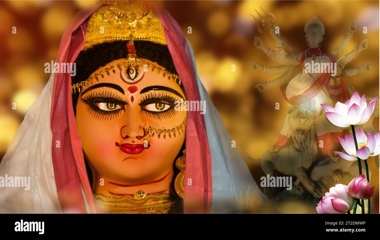happy Durga puja advertisement, Kolkata durga puja, Navaratri, Dussehra ...