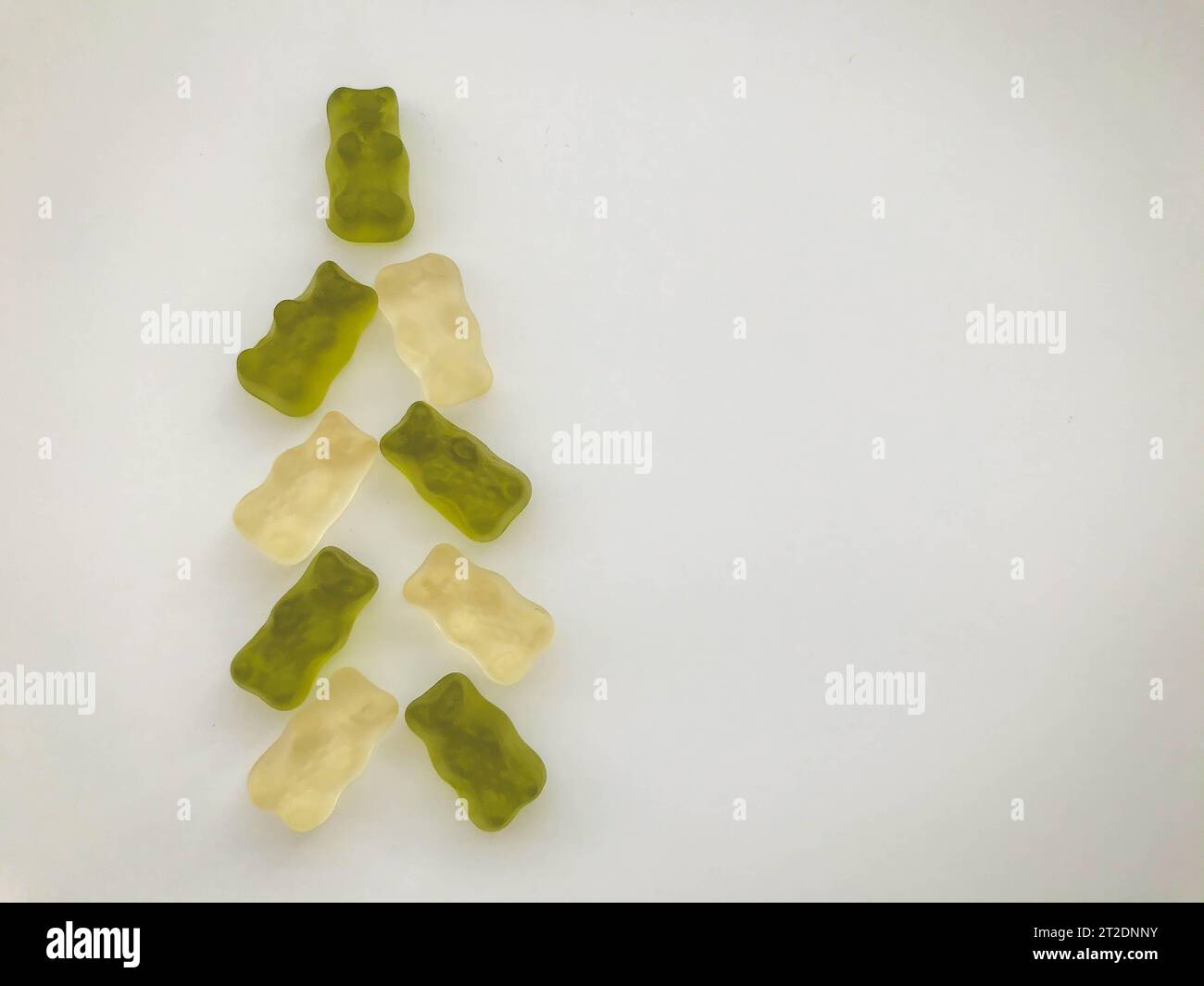 Christmas tree made of marmalade. Christmas tree made of green and ...