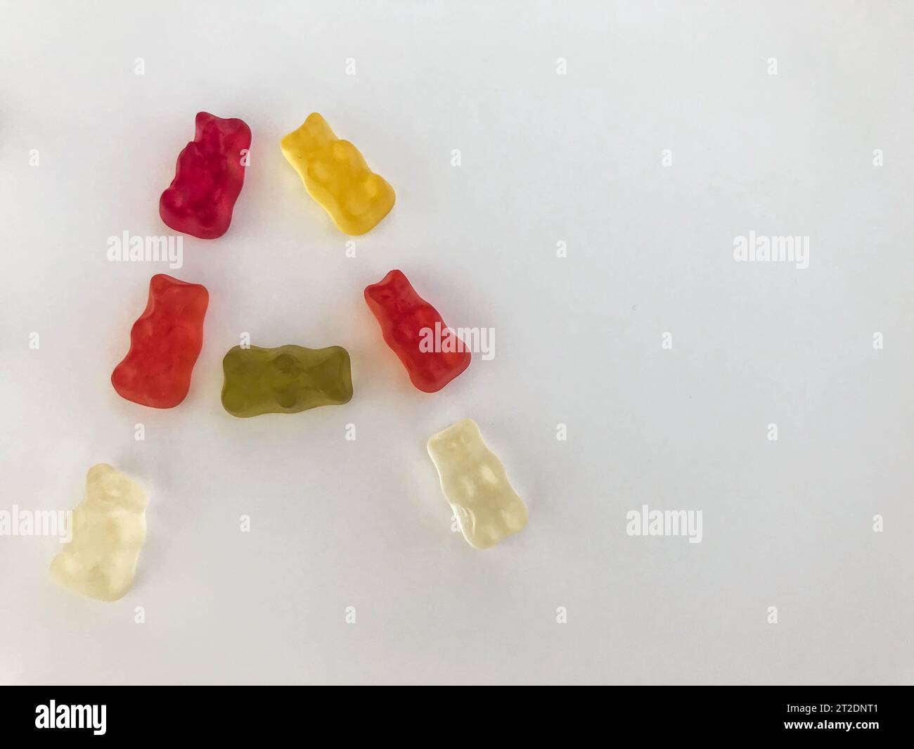 Letter A made of beautiful sweet yummy multicolored chewy juicy fruit ...