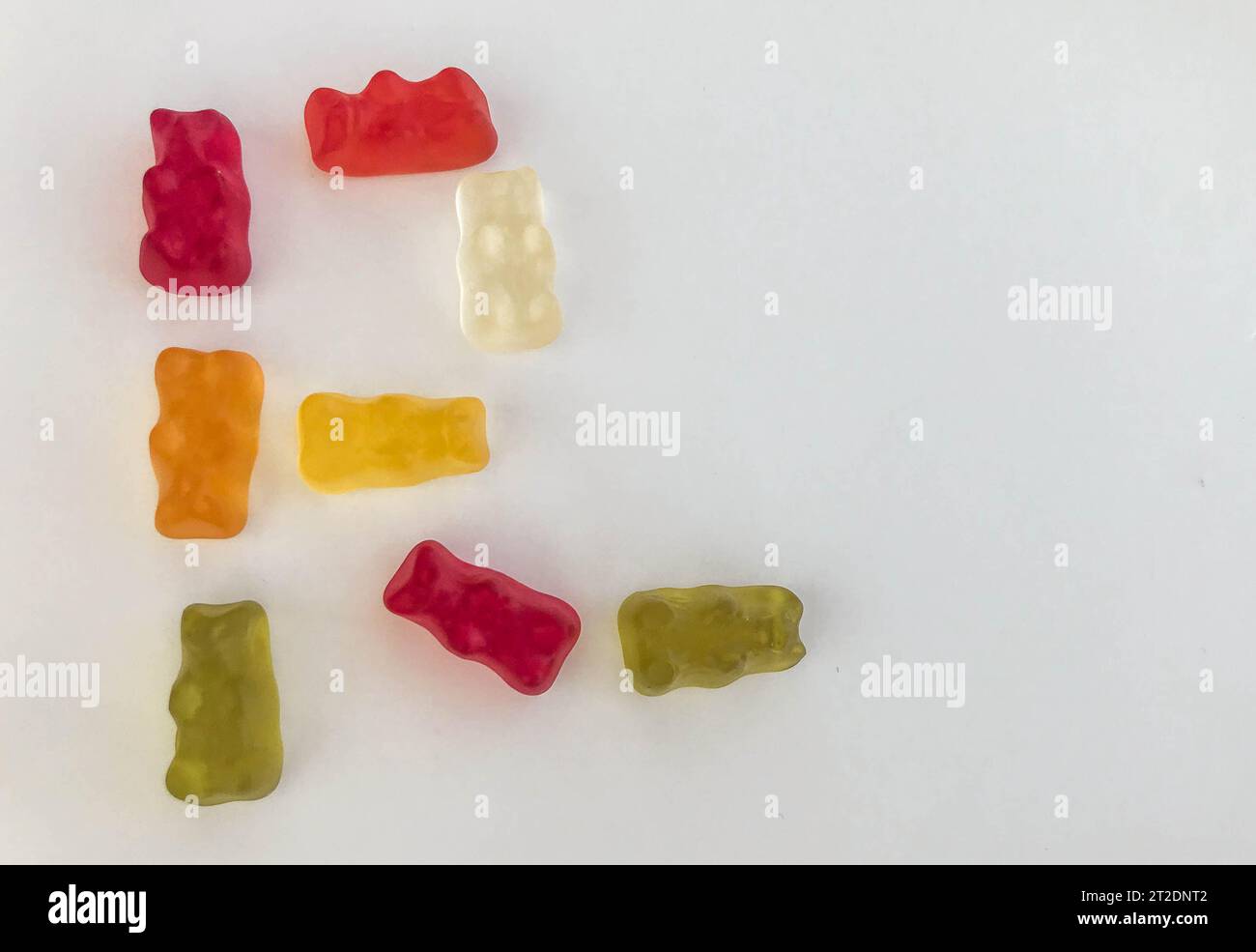 The letter R made from beautiful sweet delicious multi-colored chewy ...