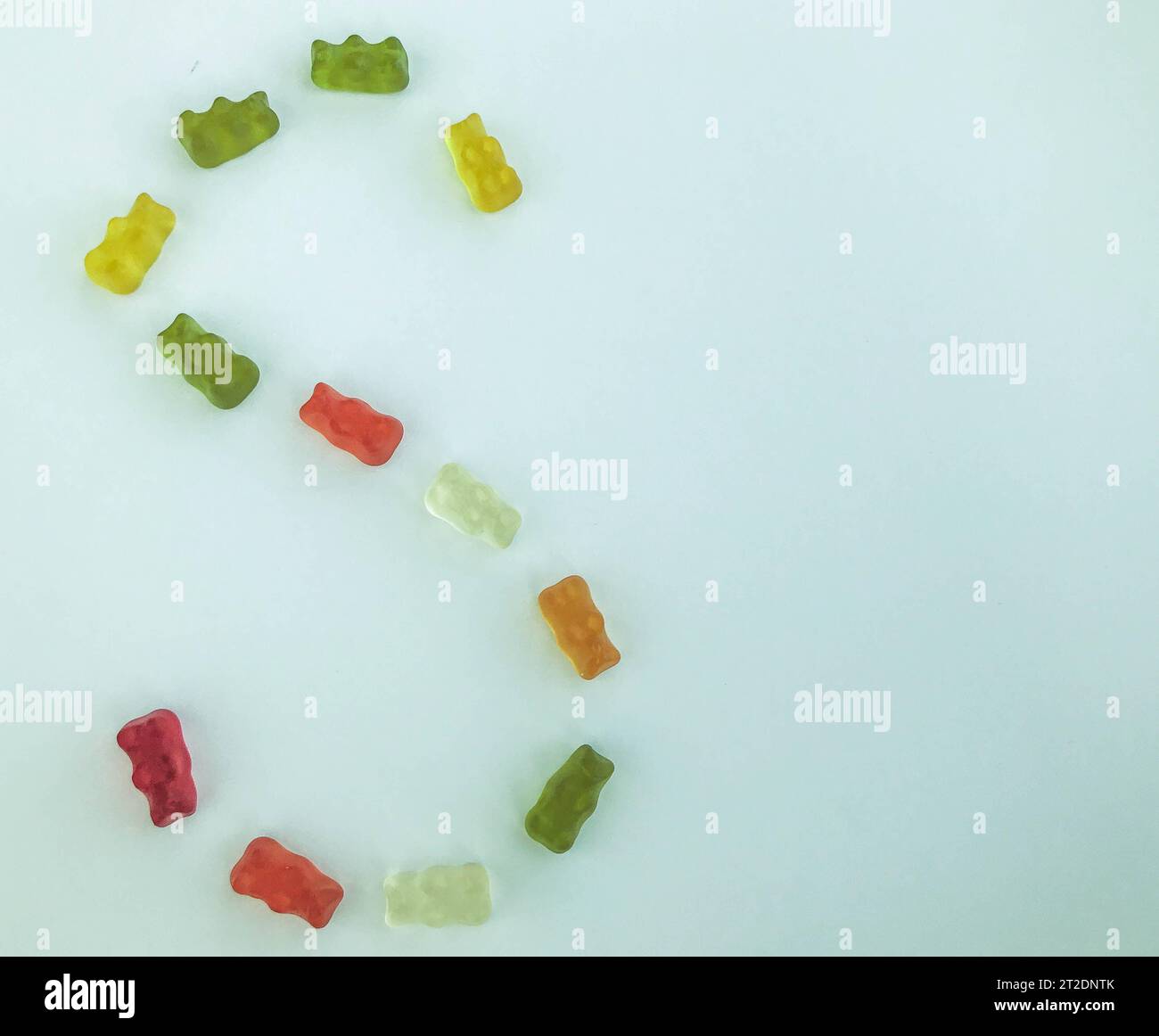 Letter C made of beautiful sweet delicious multicolored chewy juicy ...
