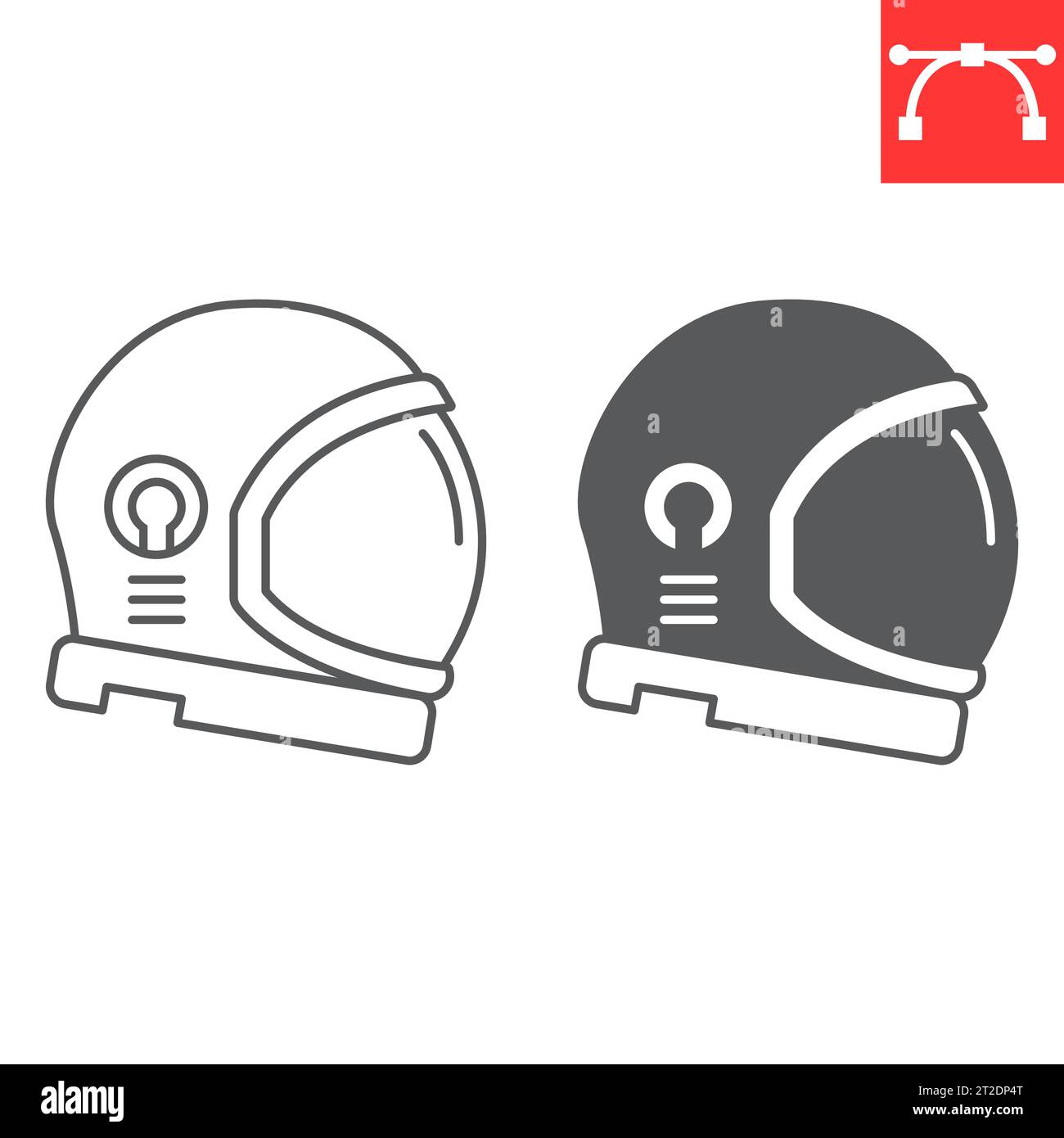 Astronaut suit helmet space outline hi-res stock photography and images ...