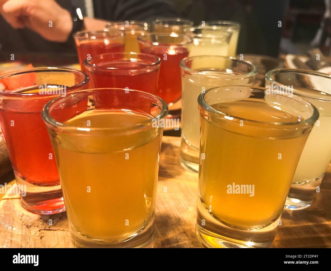 Lots of alcohol shots hi-res stock photography and images - Alamy