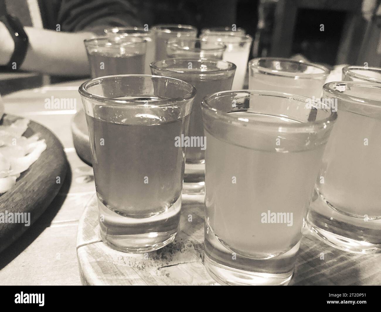 Lots of alcohol shots hi-res stock photography and images - Alamy