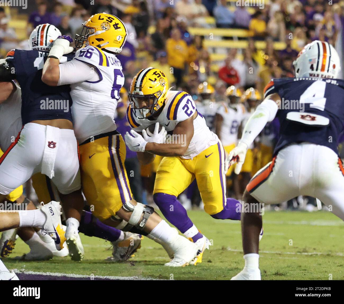 LSU Tigers running back Josh Williams (27) scores a touchdown on this ...