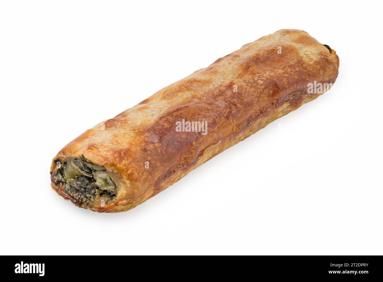 Baking puff pastry with spinach and greens. Traditional Moldavian ...