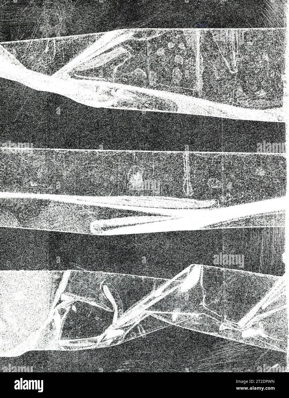 grunge folded paper on wall overlay effect, sticky scratch textures ...