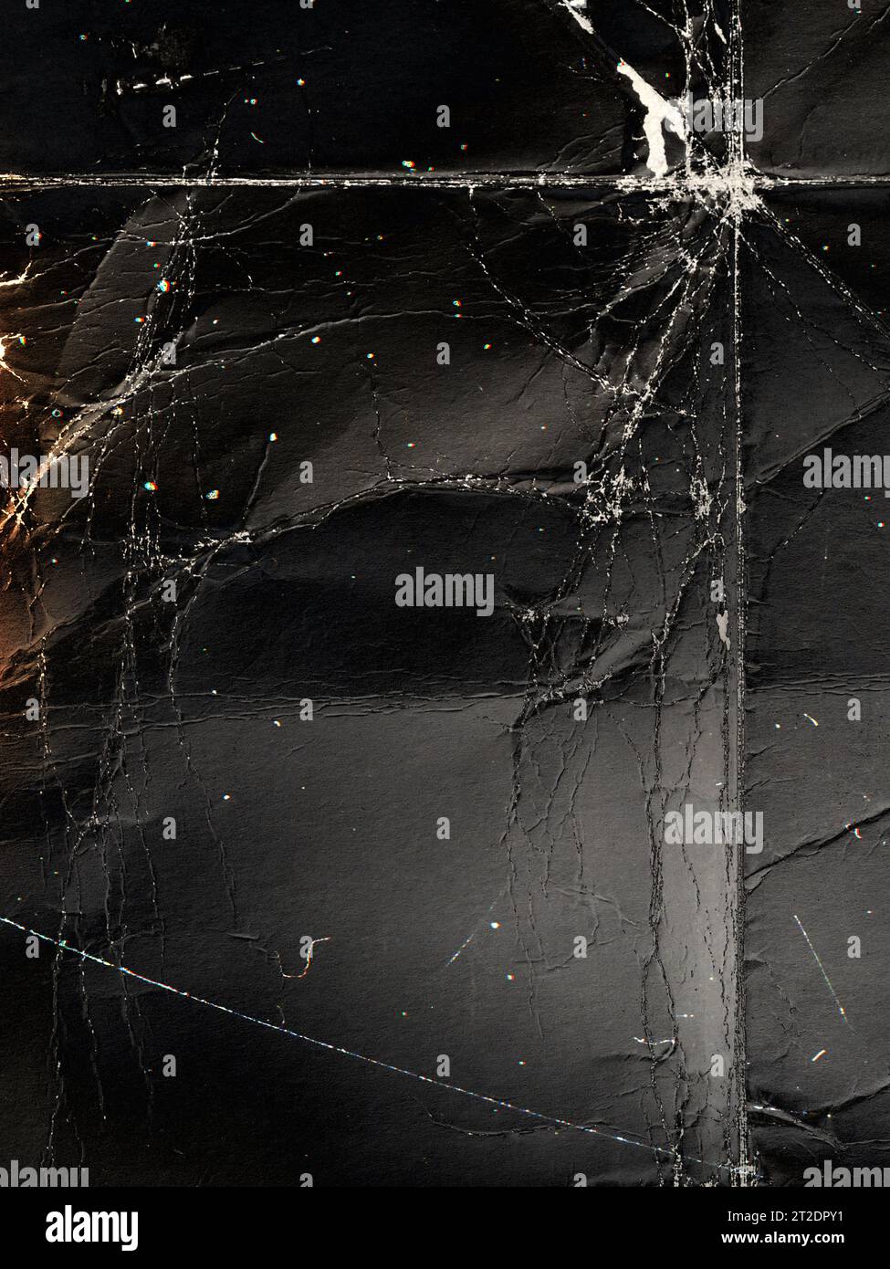 grunge folded paper on wall overlay effect, sticky scratch textures ...