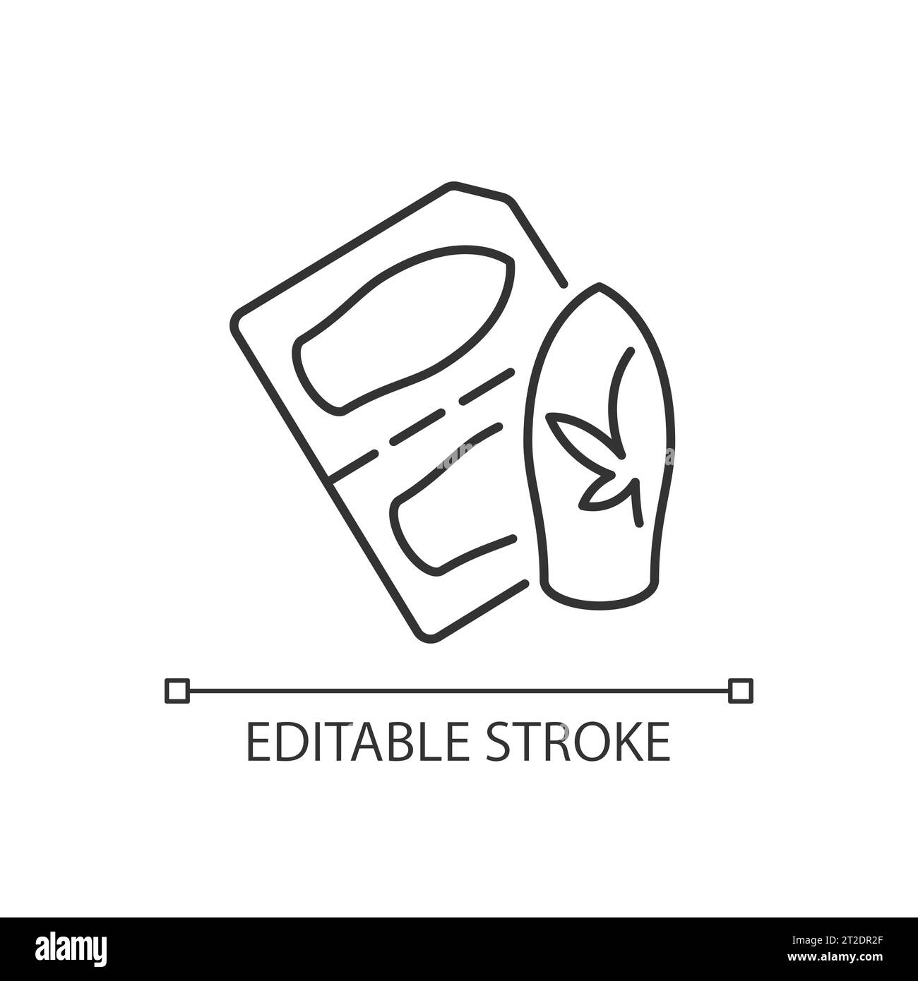 2D simple thin linear black cannabis capsule icon Stock Vector Image ...