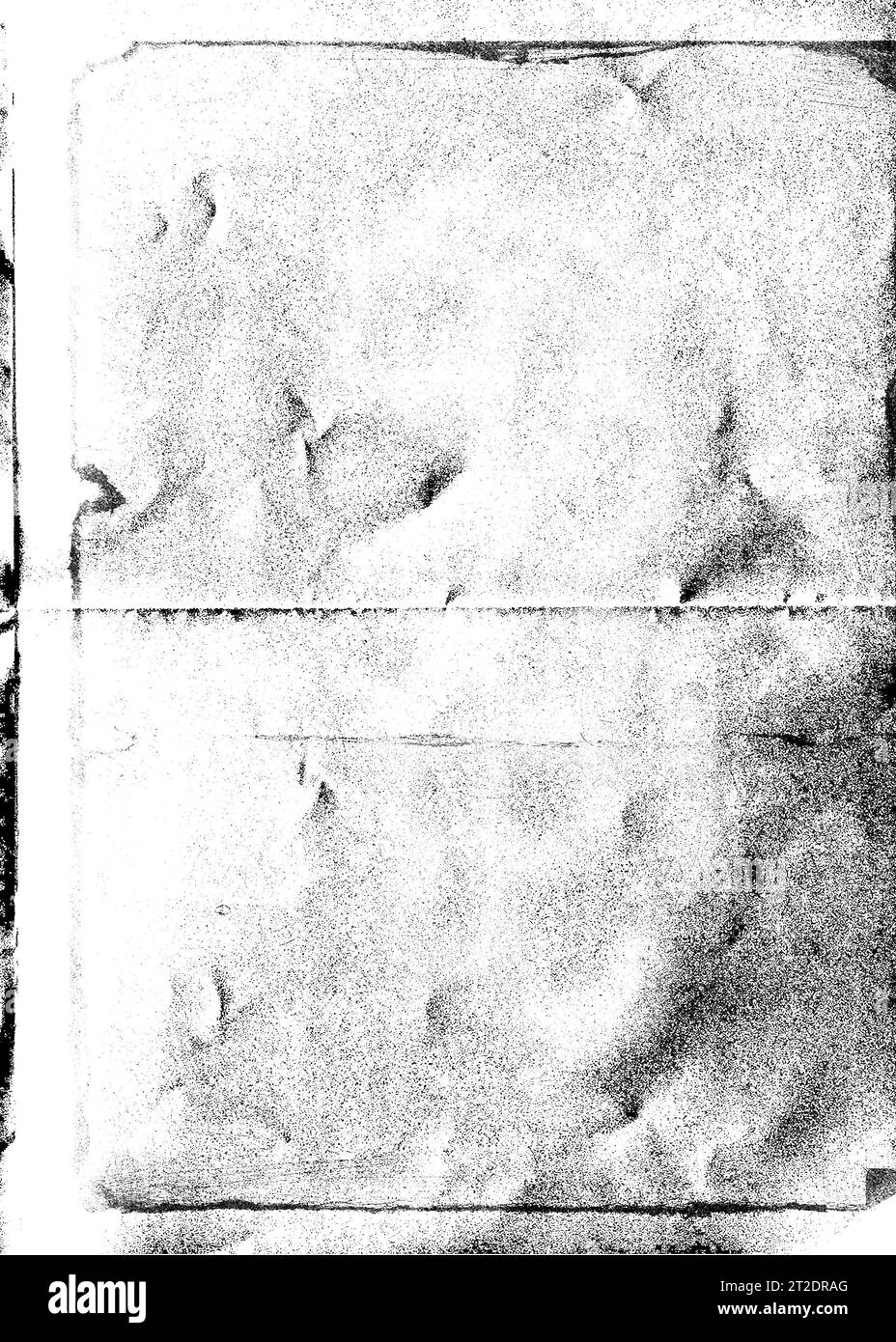 Texture of old surface on black background with white scratches, stamp ...