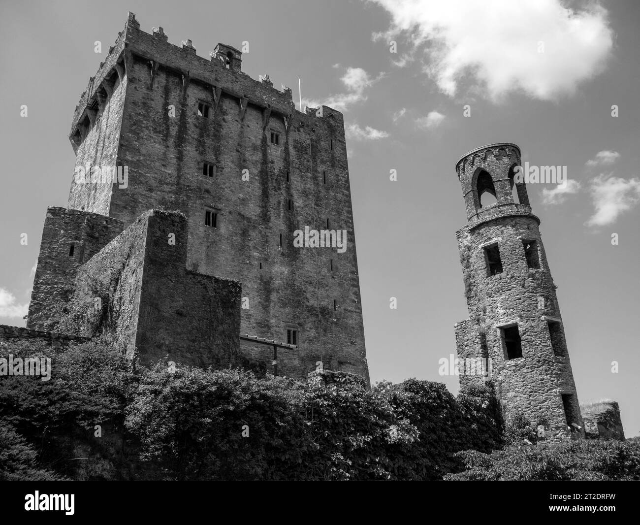 Old celtic castle tower, Blarney castle in Ireland, old ancient celtic ...