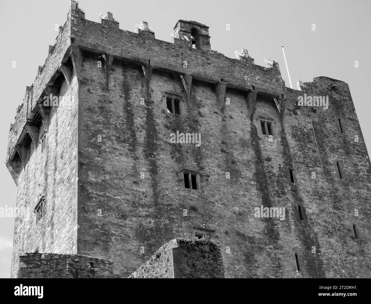 Old celtic castle tower, Blarney castle in Ireland, old ancient celtic ...