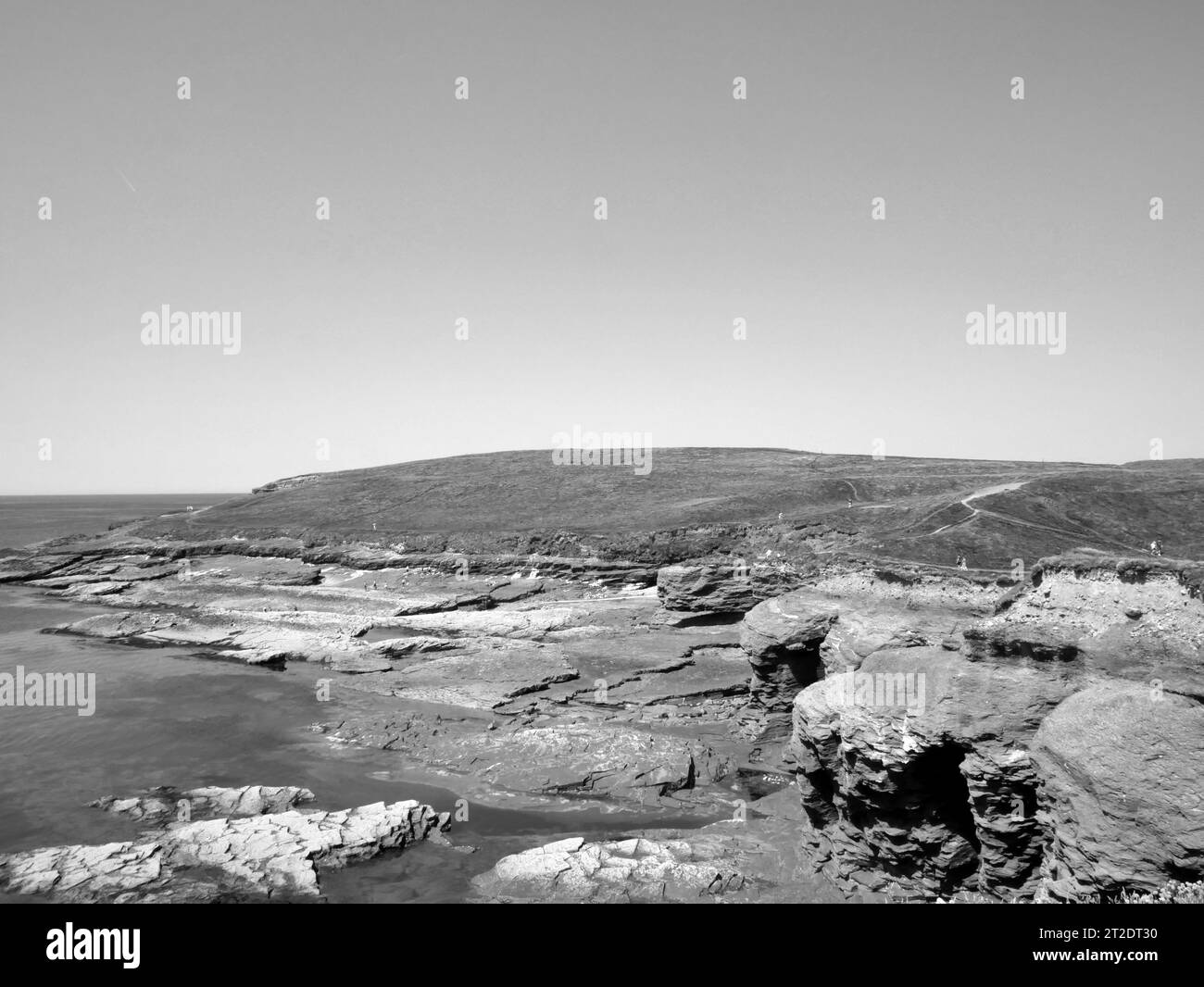 Cliffs and hills at the Atlantic ocean, rocks canyon, beauty in nature ...
