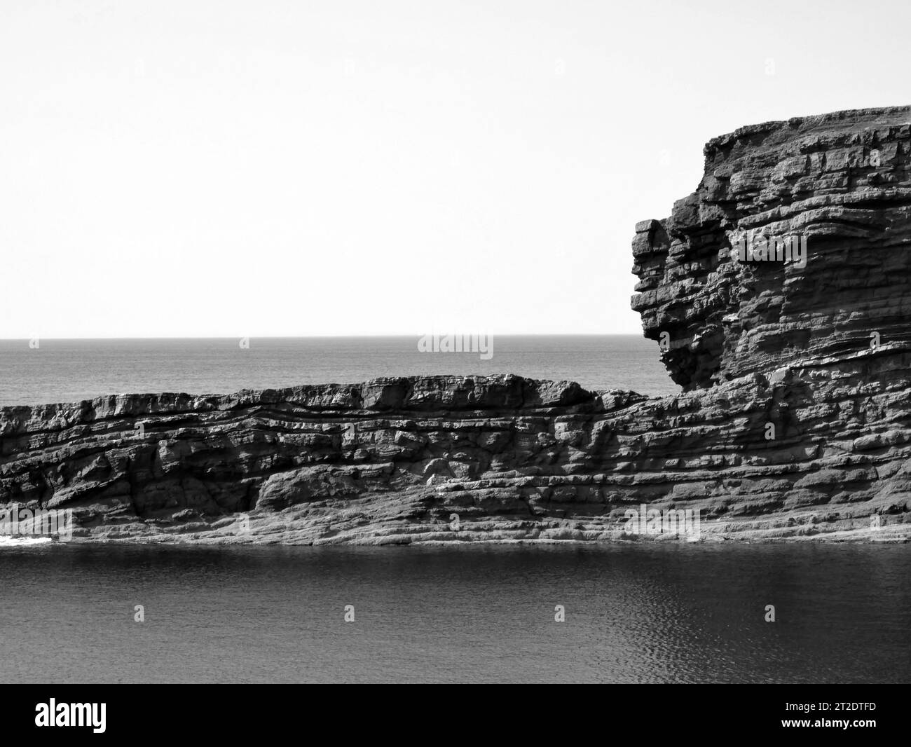 Cliffs and the Atlantic ocean background, rocks and laguna, beauty in ...