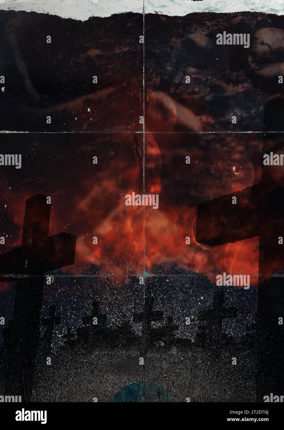 Skull wallpaper or background design, for halloween party or horror ...