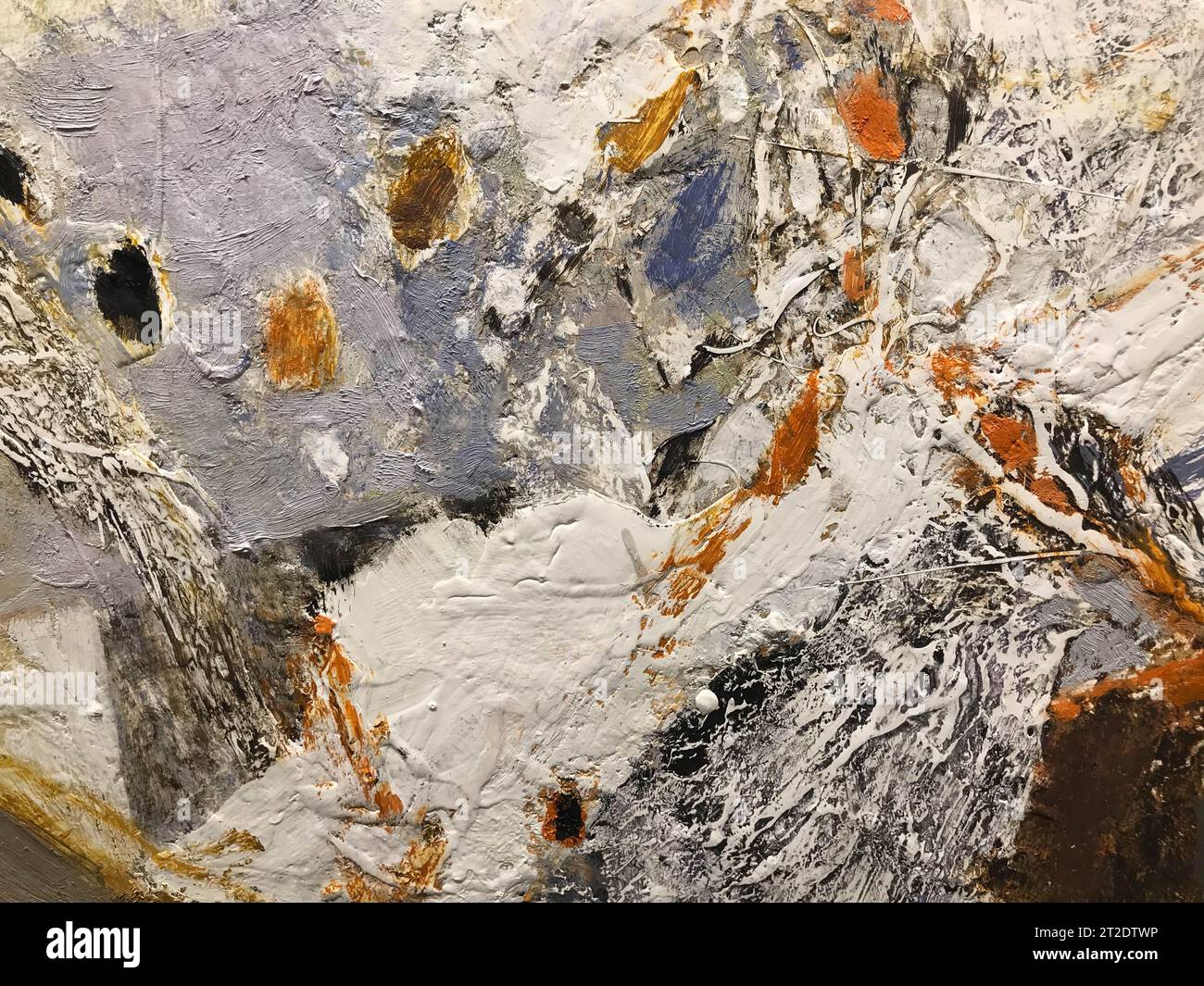 Textured background of multi-layer flaking paint on the wall. Mixing ...