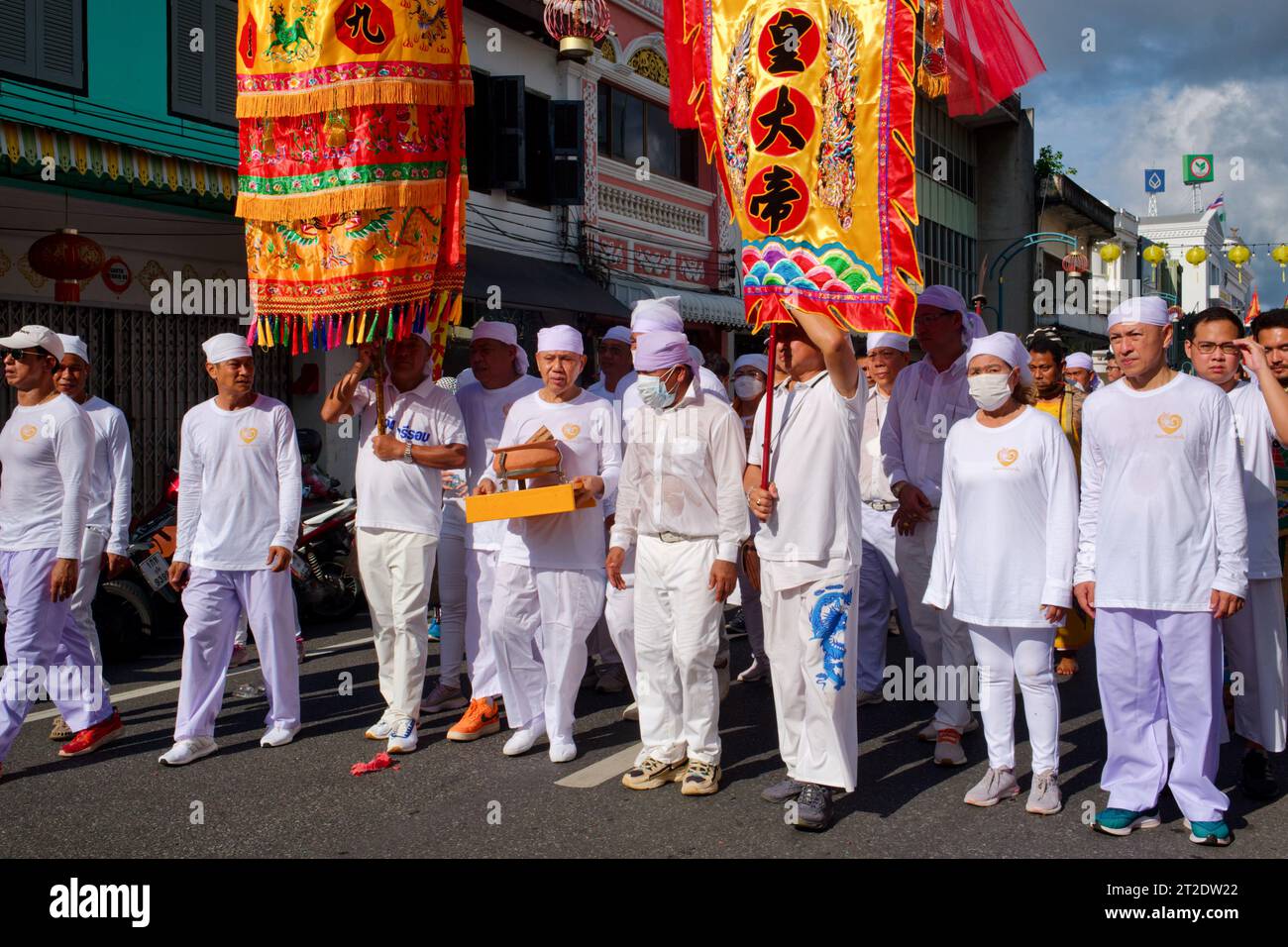 A procession during the Vegetarian Festival (Nine Emperor Gods Festival ...