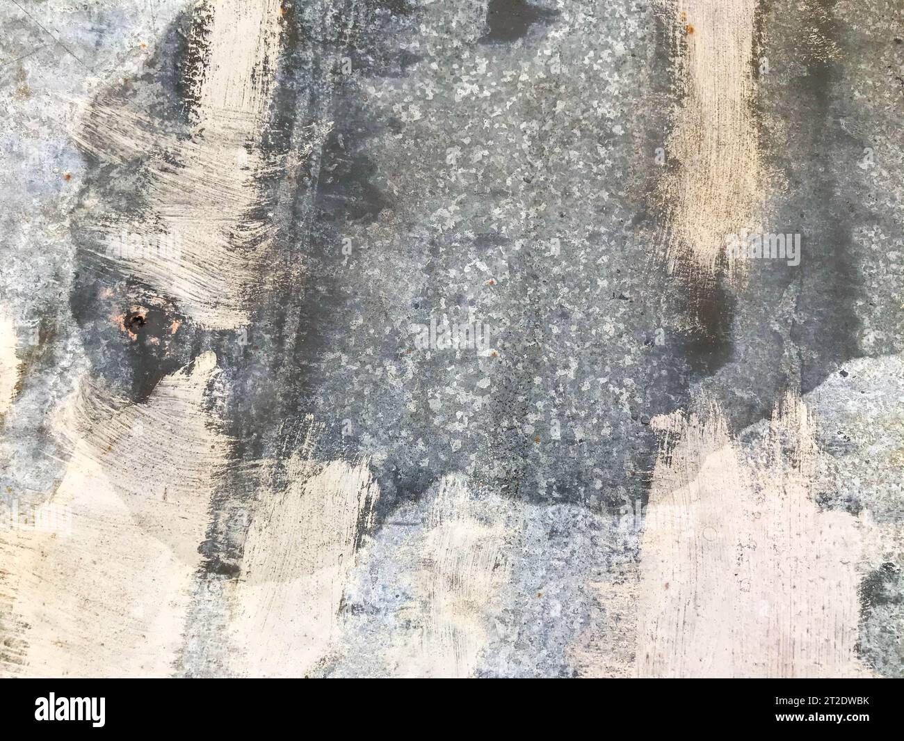 brush strokes on background. texture, paint beige on a silver substrate ...