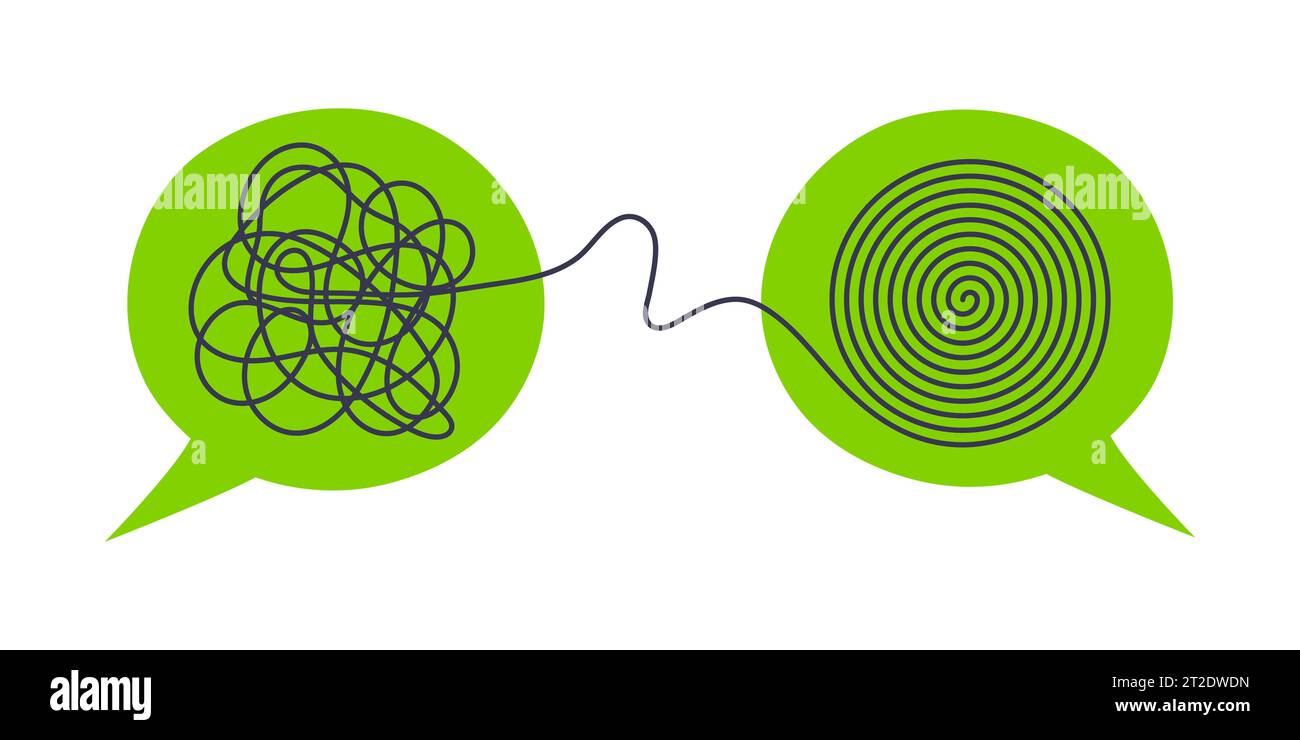 Psychologist consulting or mental problem solving brainstorm concept ...