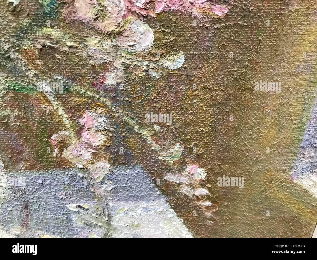 abstract oil paint texture on canvas, background, oil painting fragment ...