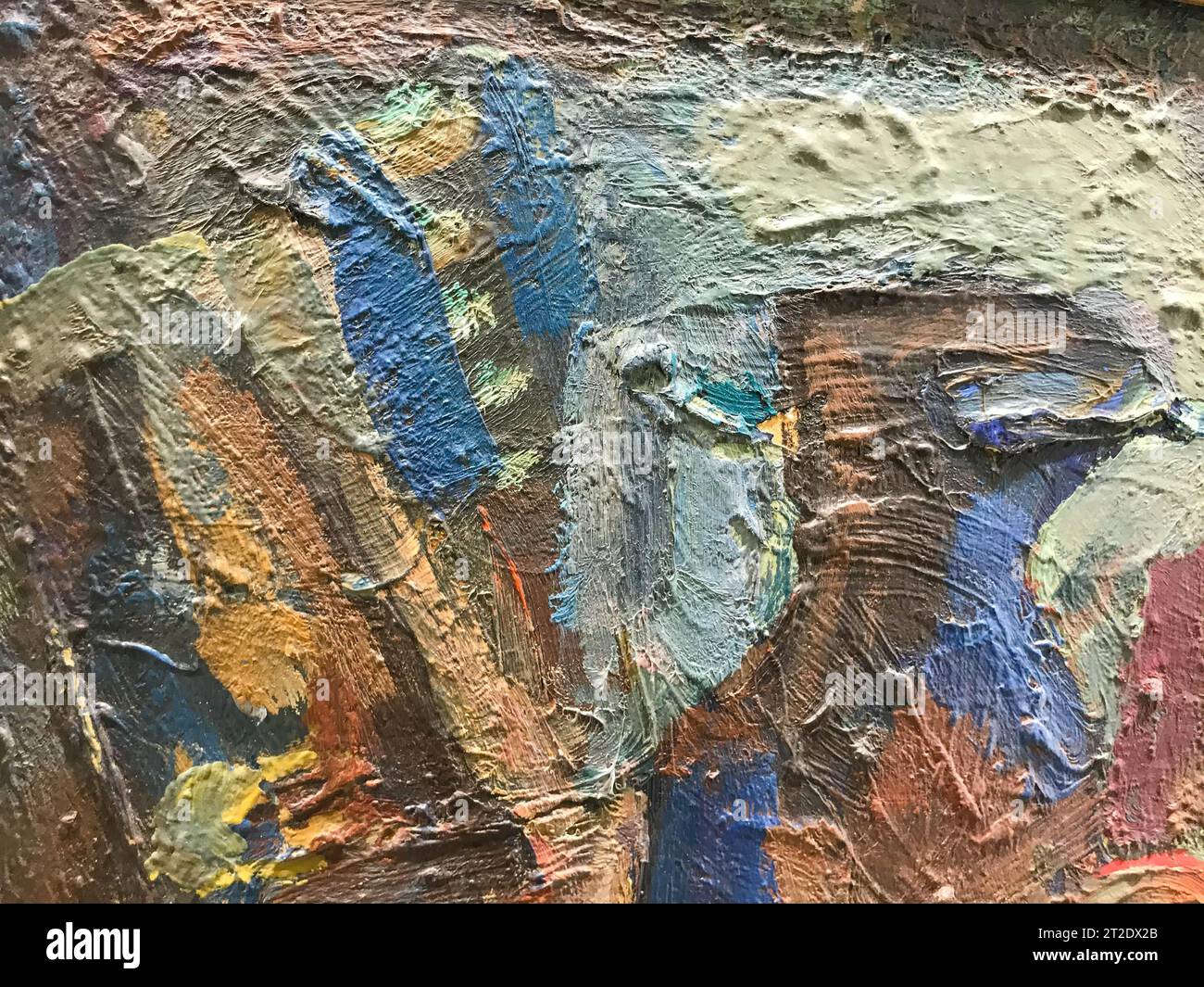 Thick paint swatches. Acrylic paint art. Red tinted digital paper ...