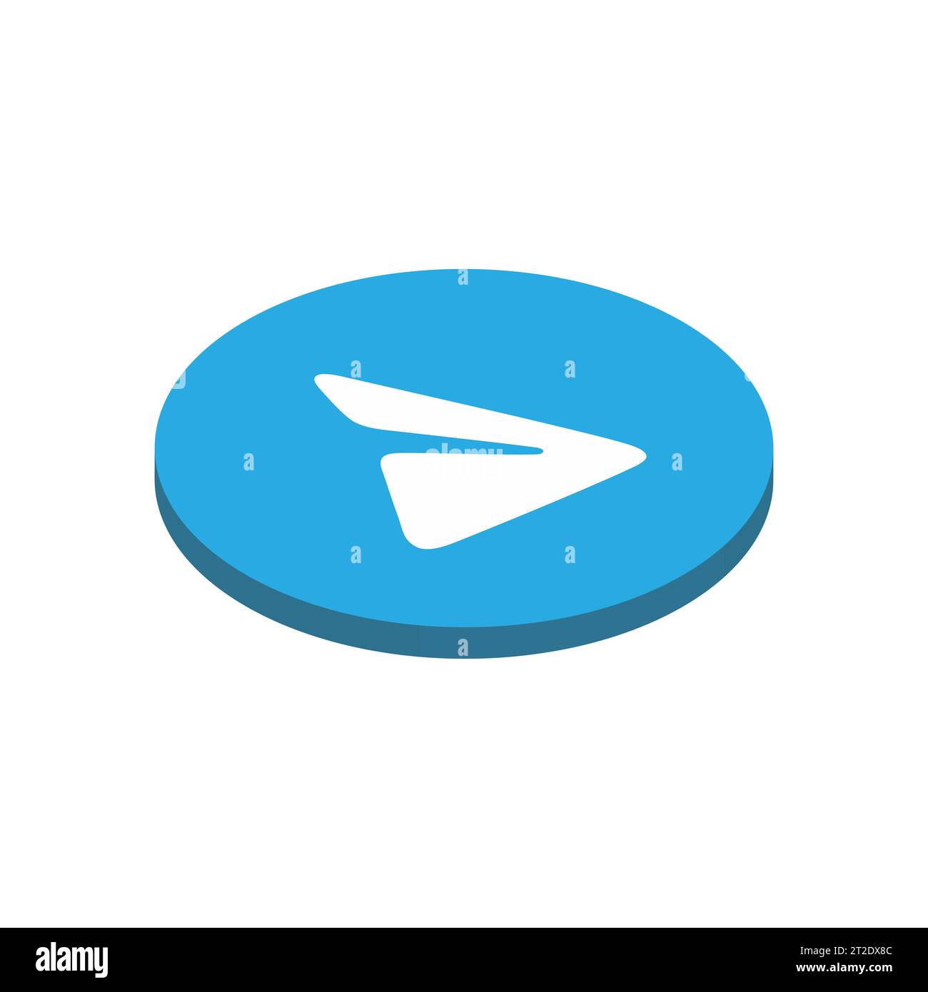 Telegram instant messaging app icon. 3D isometric vector illustration ... Telegram instant messaging app icon. 3D isometric vector illustration ...
