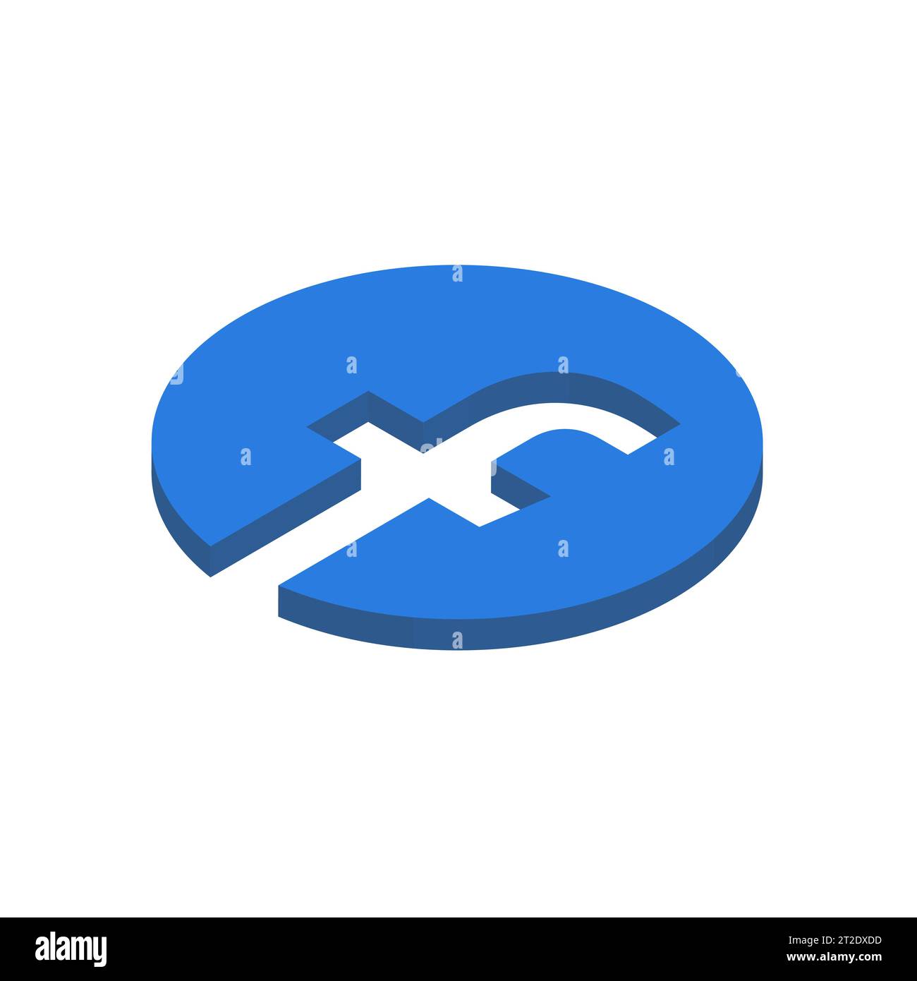 Facebook social media app icon. 3D isometric vector illustration Stock ...