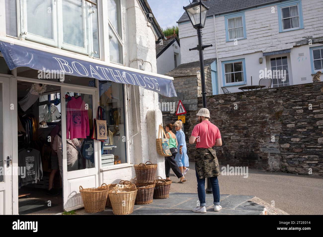 Boathouse gift shop in Port Isaac Cornwall,England,UK,Sept 2023 Stock ...
