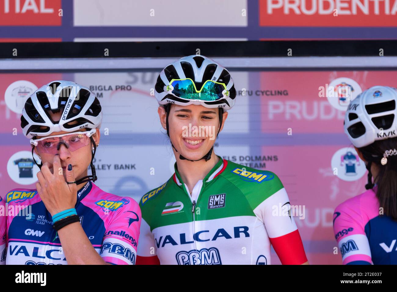 Marta Cavalli of Italy before riding for Valcar PBM at Prudential ...