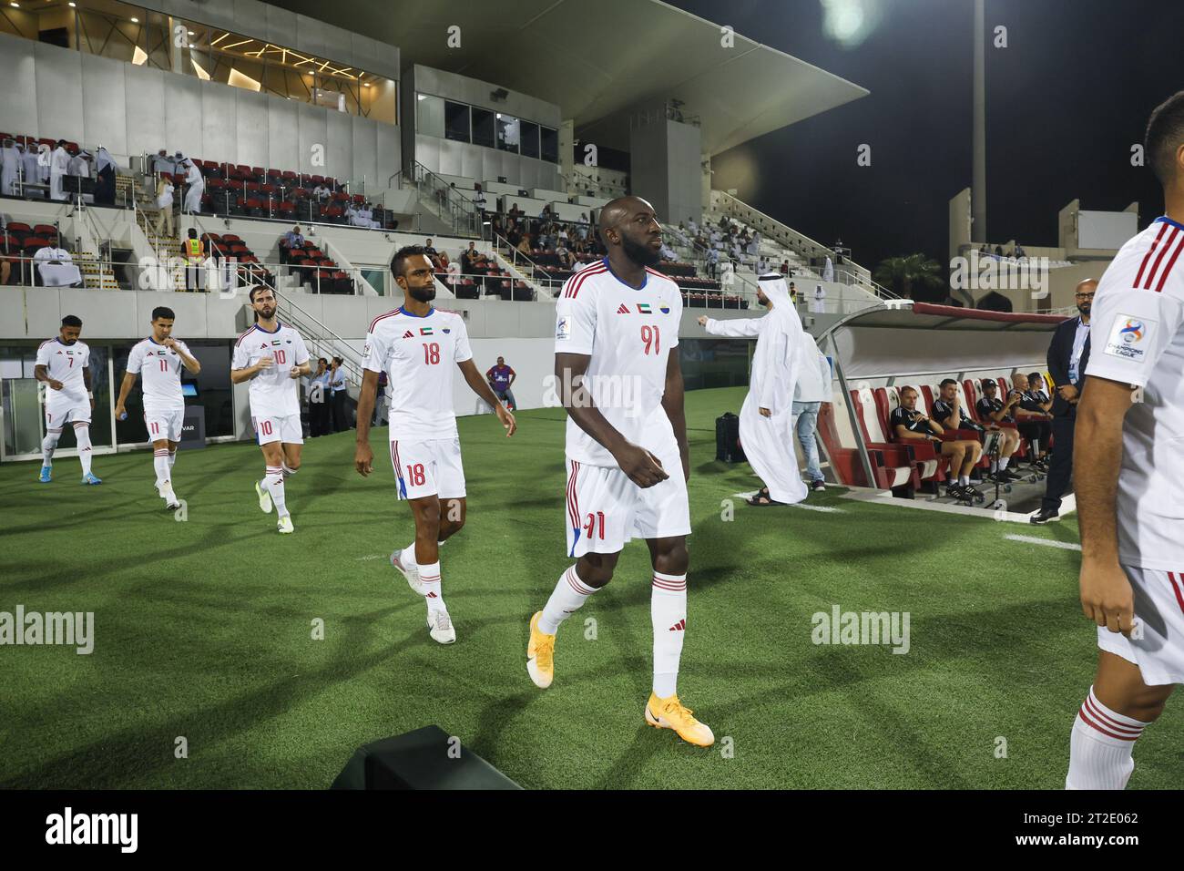Moussa Marega #91 of Sharjah FC in action during the Sharjah FC (UAE ...