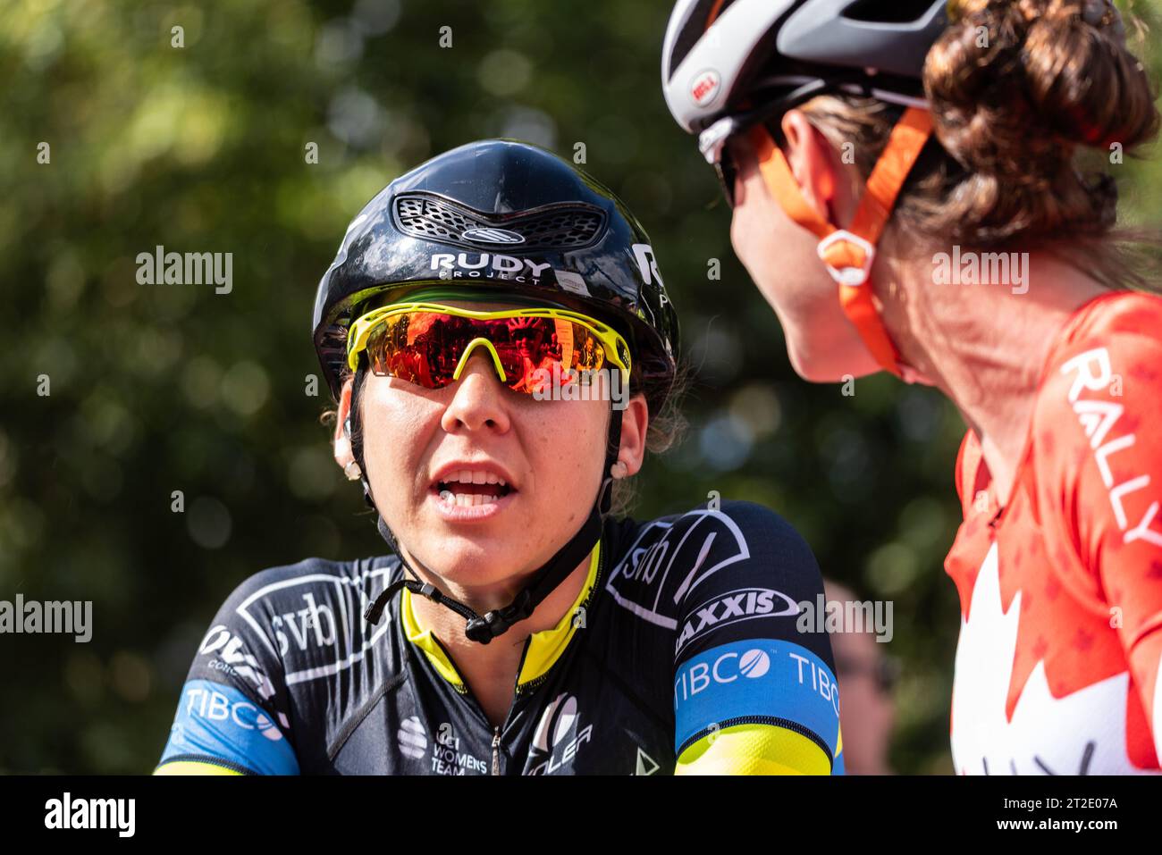 Alison Jackson of Team Tibco Silicon Valle at the Prudential RideLondon ...