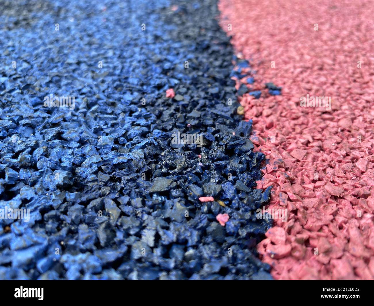 Blue and pink rubber surface anti-traumatic safety tile for workout ...