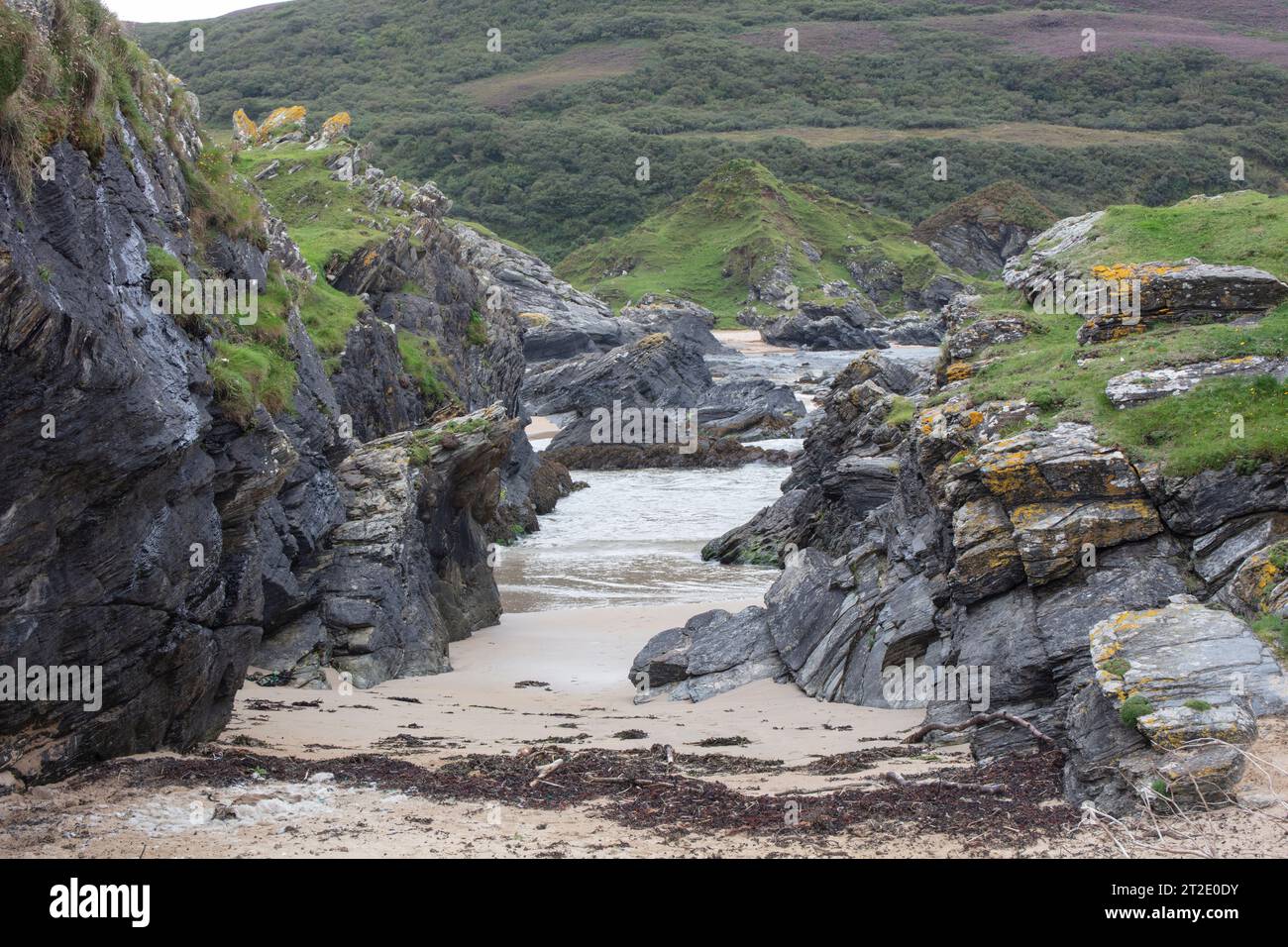Spectacular gullies, arches and sea stacks characterise the coastline ...