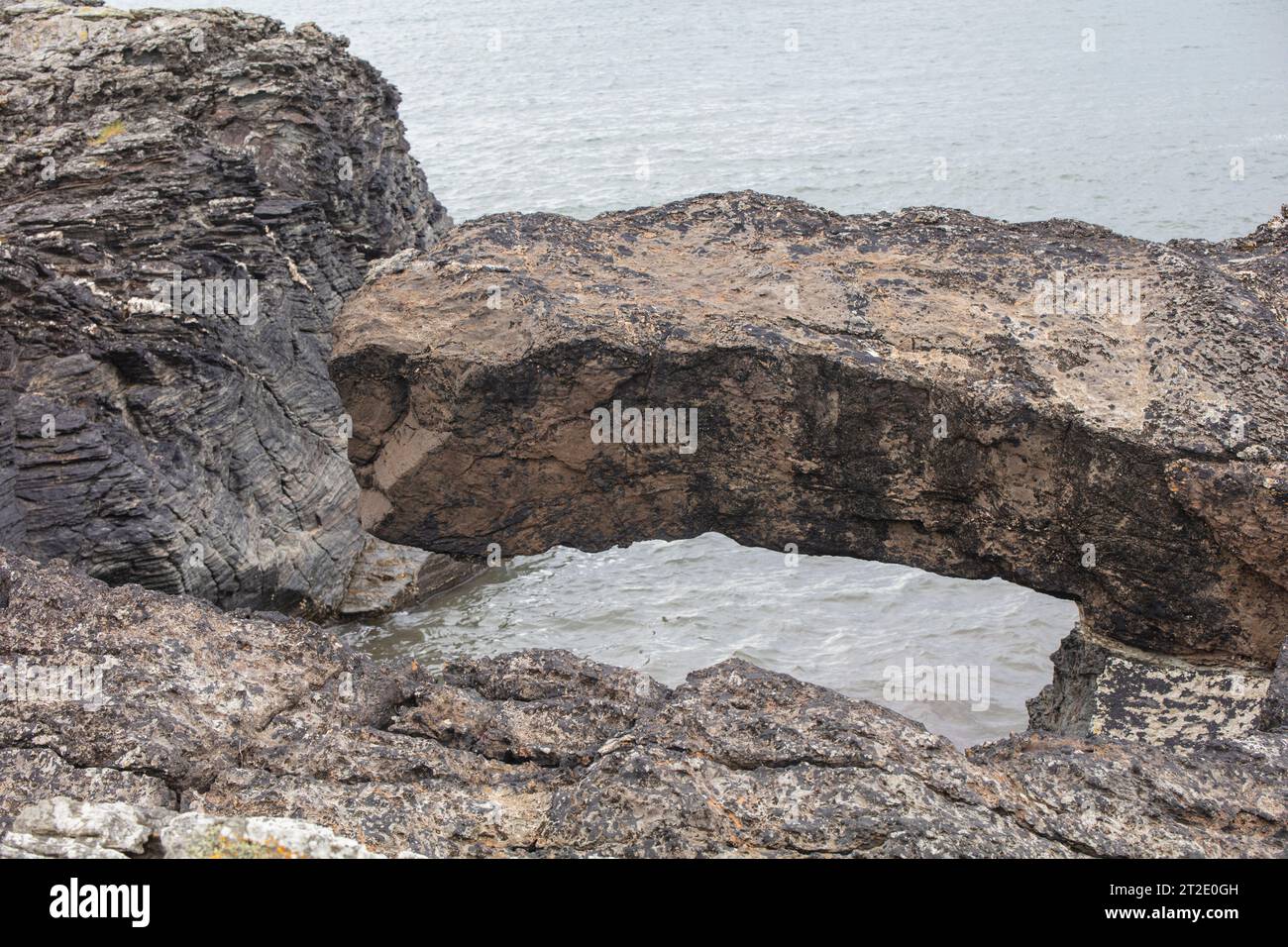 Spectacular gullies, arches and sea stacks characterise the coastline ...