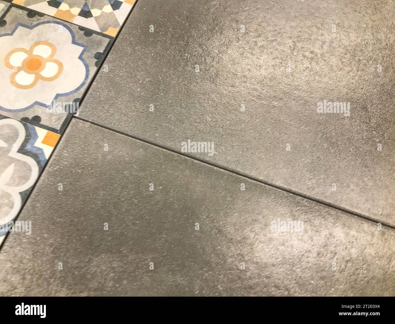 texture, floor and wall tiles. tiles of flowers and gray material ...